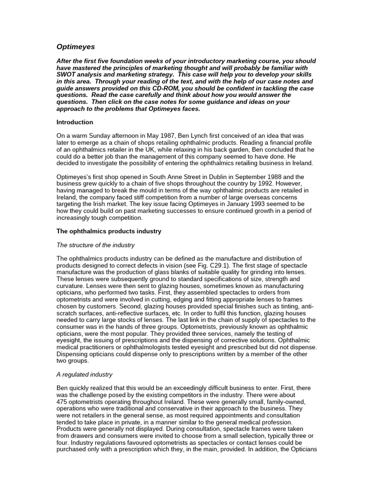 Optimeyes | PDF | Glasses | Optometry