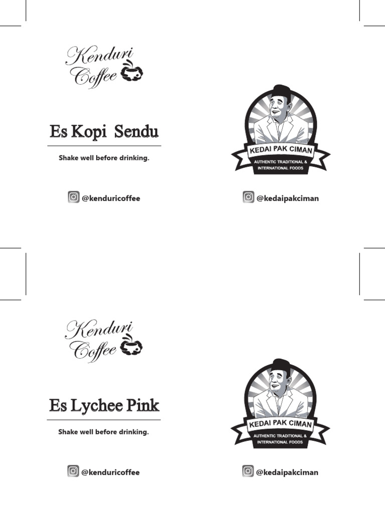 Stiker Botol Event | PDF
