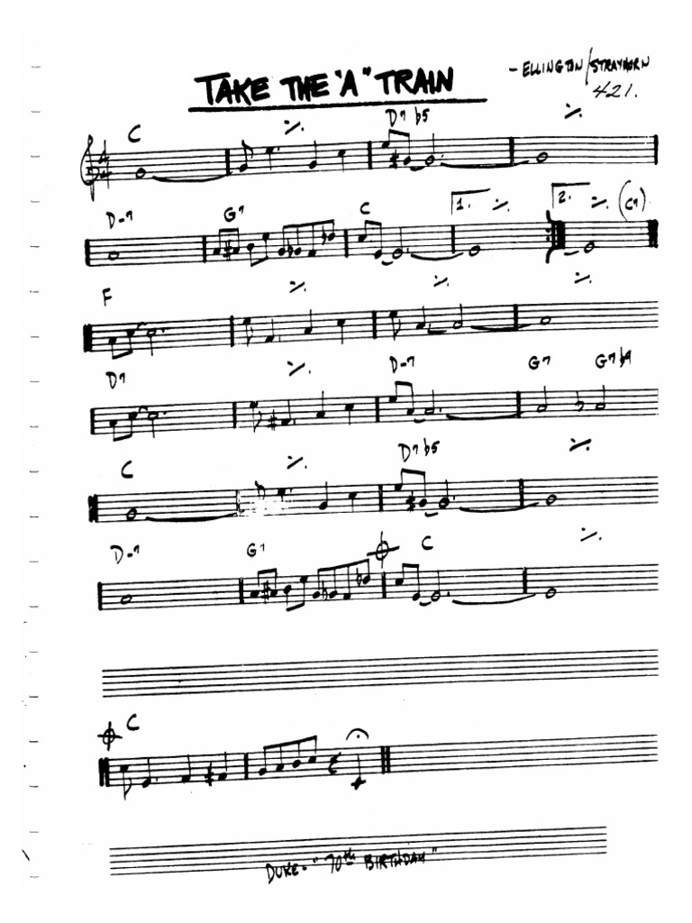 Take The A Train | PDF