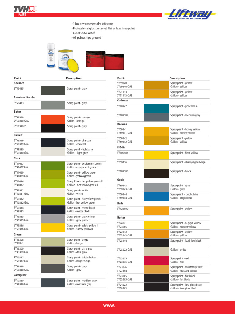 TVH Paintqrg2019 04 01 | PDF | Paint | Color