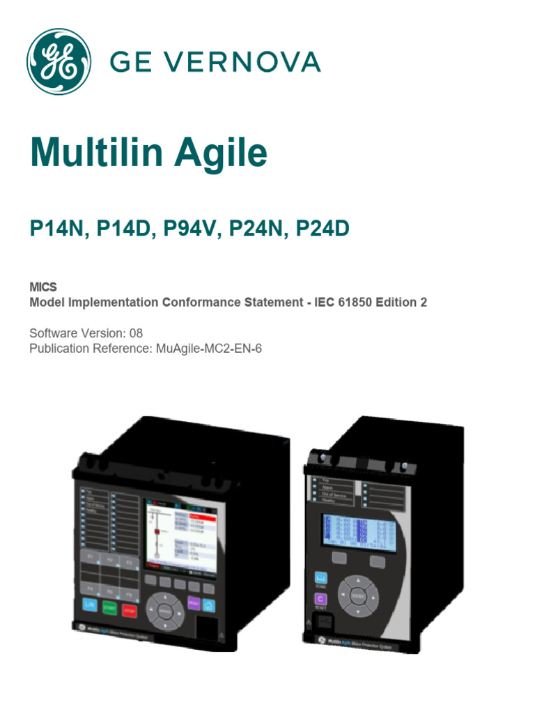 Manuel IEC61850 GE P14D P14N | PDF | Data Model | Specification ...