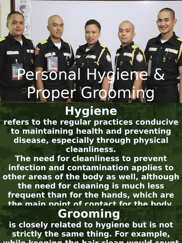 Personal Hygiene Proper Grooming | PDF | Skin Care | Hygiene