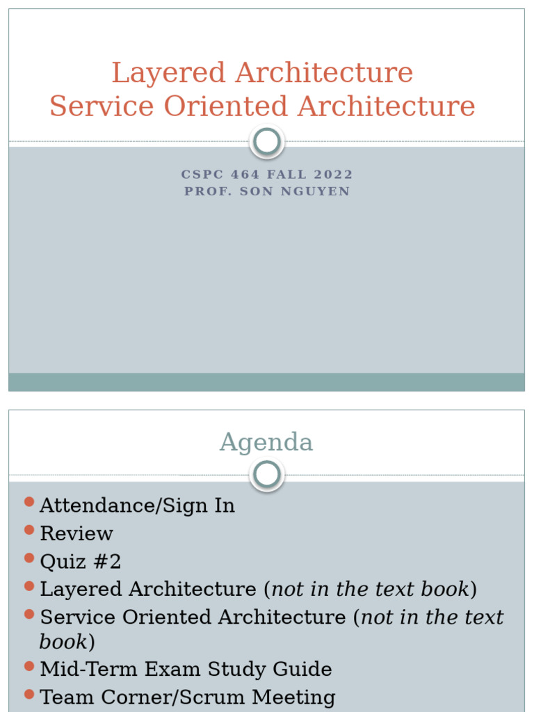 SOA Layered Architecture Overview | PDF | Service Oriented Architecture ...