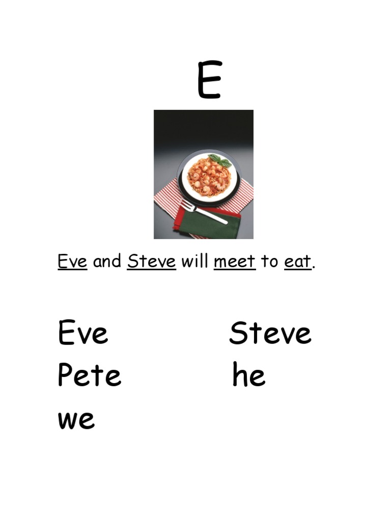 Long e Phonics | PDF