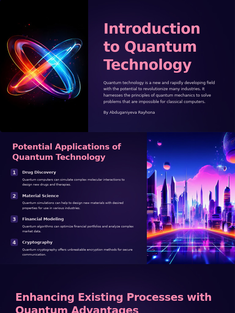 Introduction To Quantum Technology | PDF | Quantum Computing | Cryptography