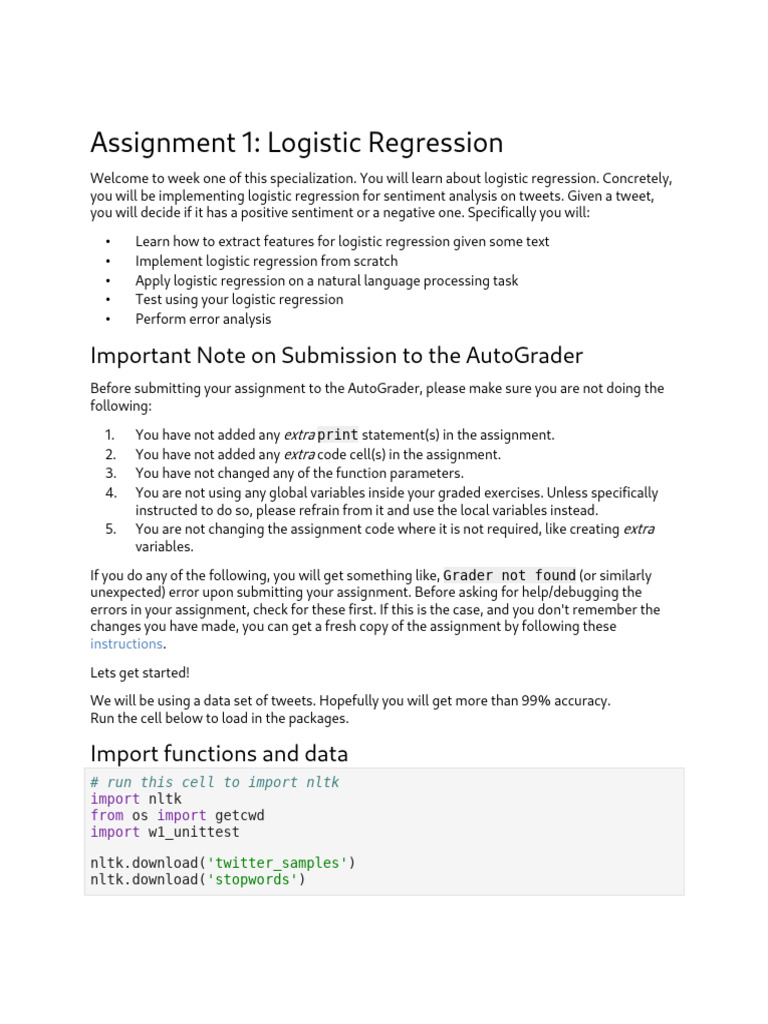 vertopal.com_C1_W1_Assignment | PDF | Regression Analysis | Logistic Regression