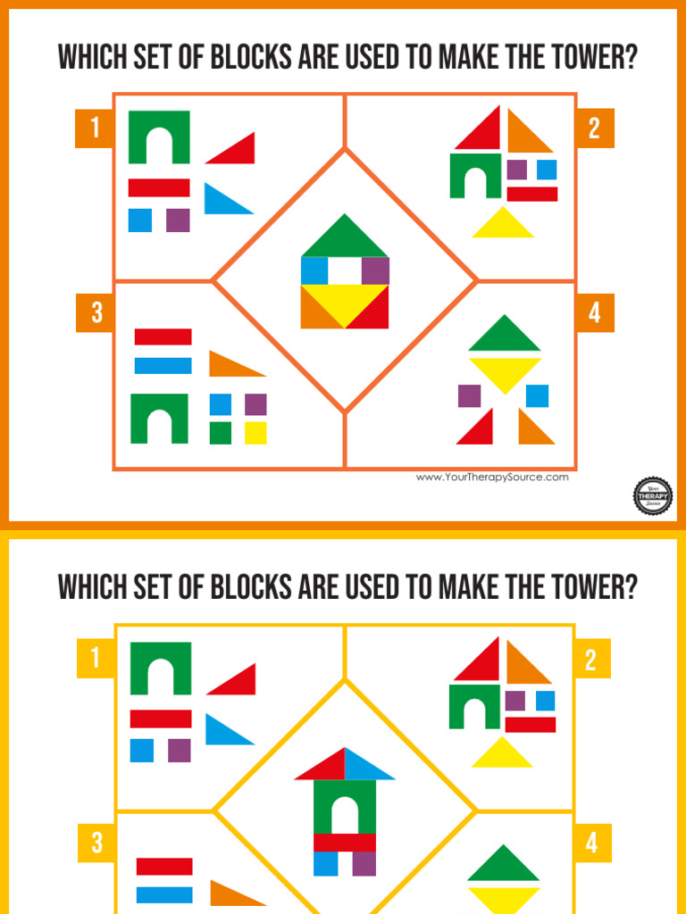 Visual Spatial Block Puzzle | PDF