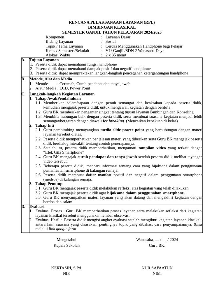 RPL Dampak Handphone | PDF