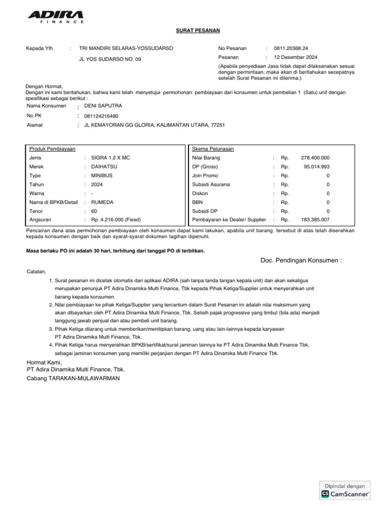 Po - Sip - Deni Saputra | PDF