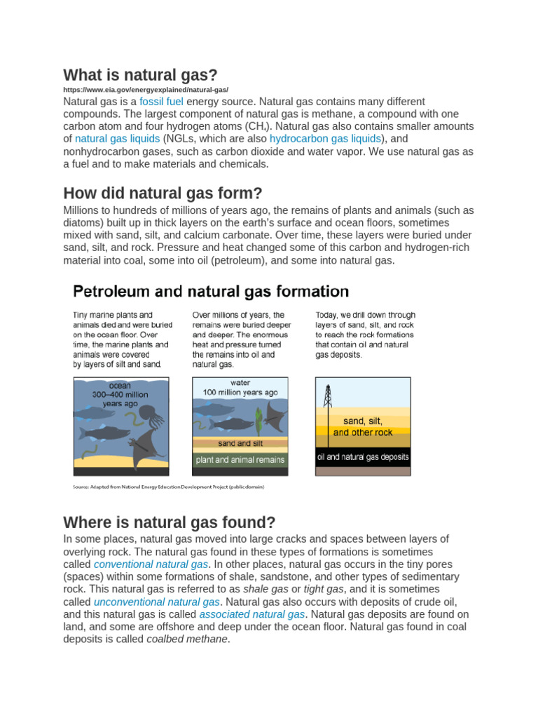 What Is Natural Gas | PDF | Natural Gas | Natural Gas Processing