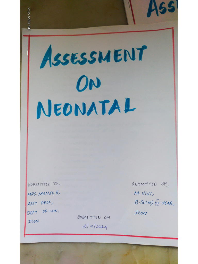 Neonatal Assessment CHN 2 | PDF