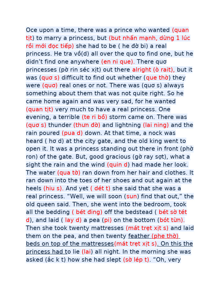 The princess and the pea | PDF