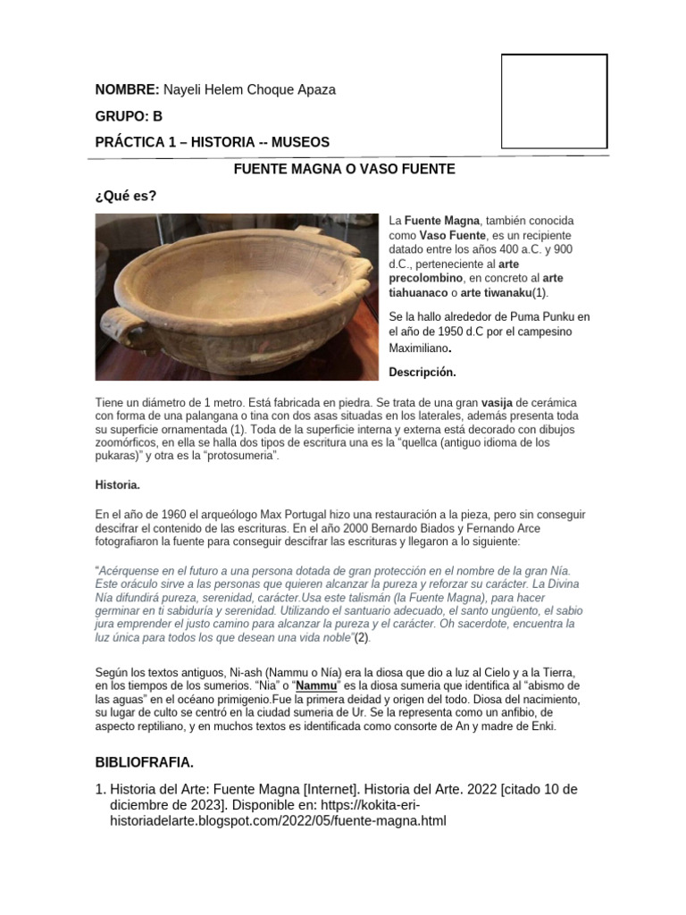 Historia y Significado de la Fuente Magna | PDF | Sumeria