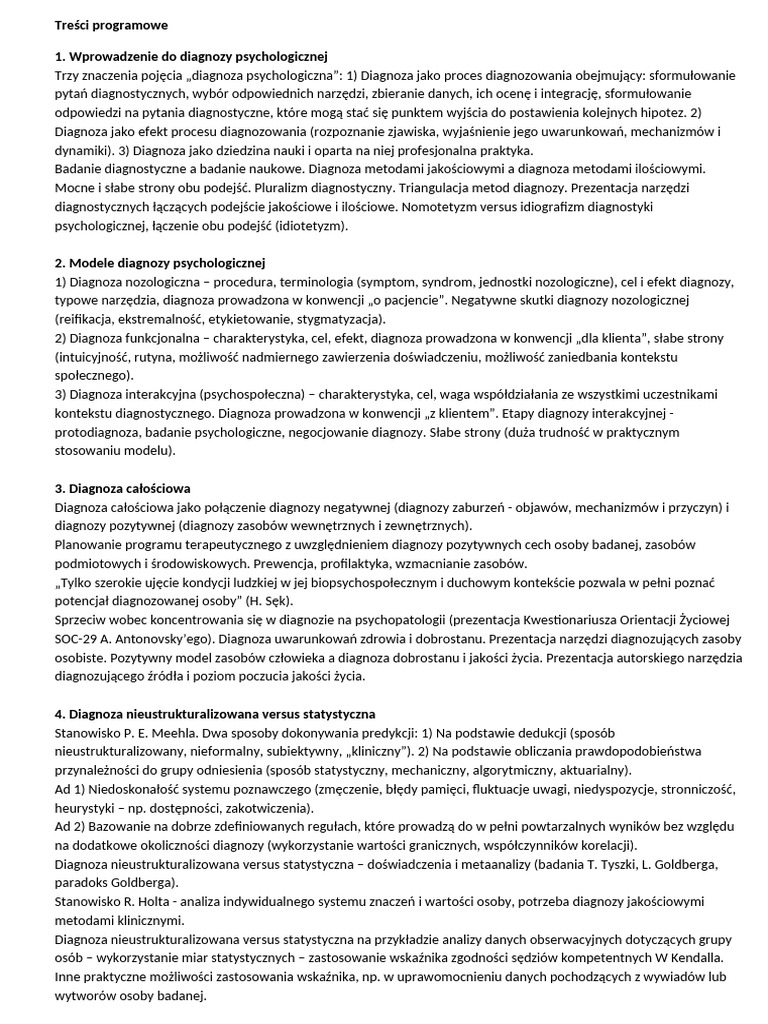 Diagnoza Sylabus2020 | PDF