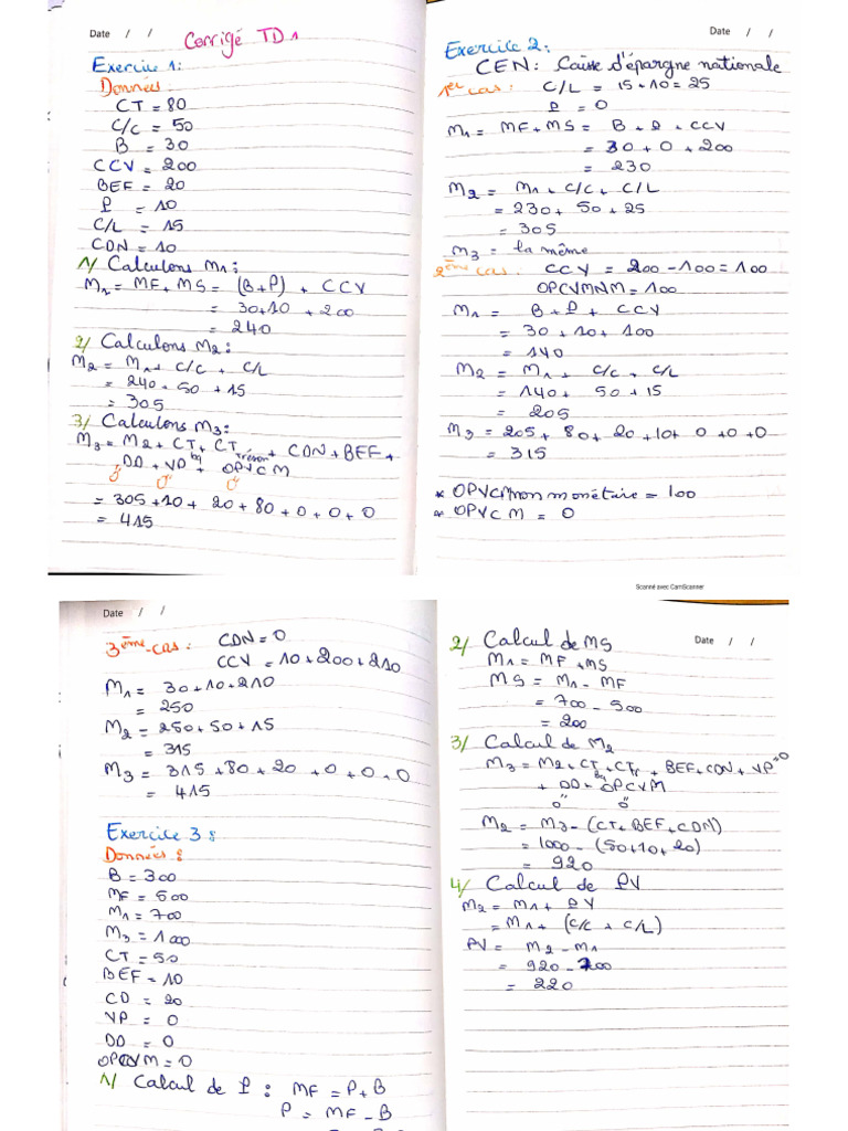 corrigé dossier 1 | PDF