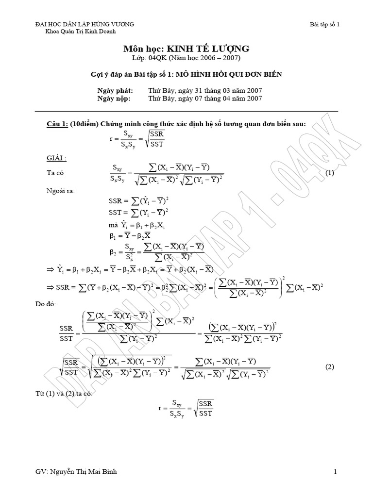 Cuu Duong Than Cong - Com: Môn H C: Kinh T L NG | PDF