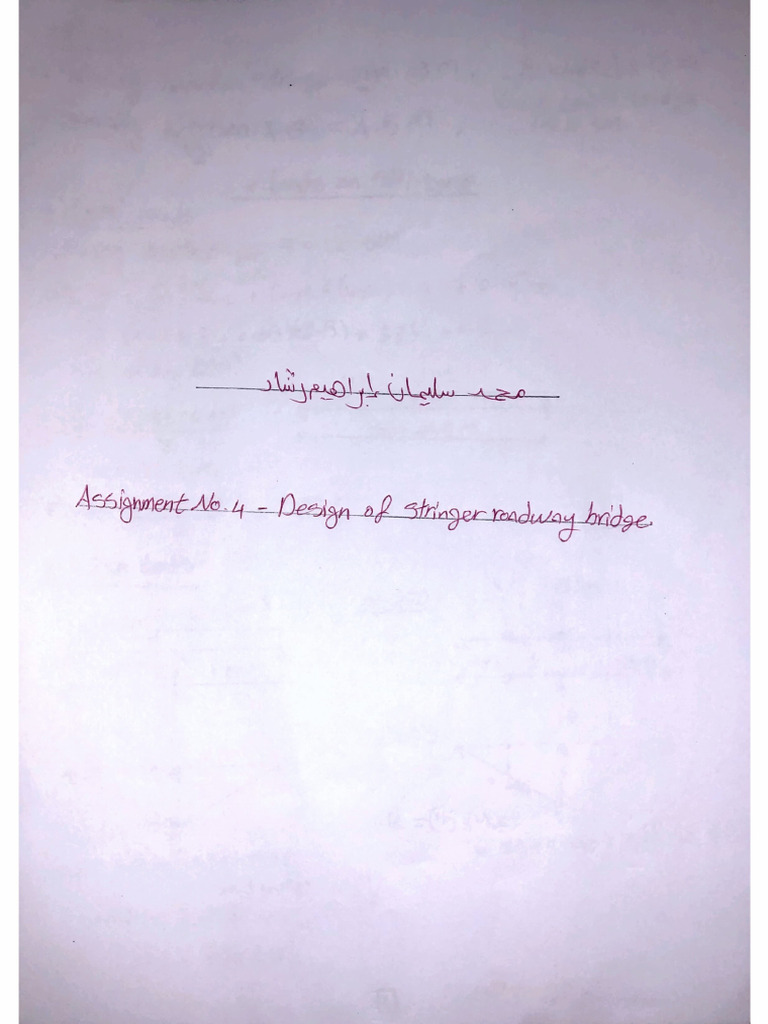 Assign.4, Stringer Roadway (Mohamed Soliman Ibrahim) | PDF
