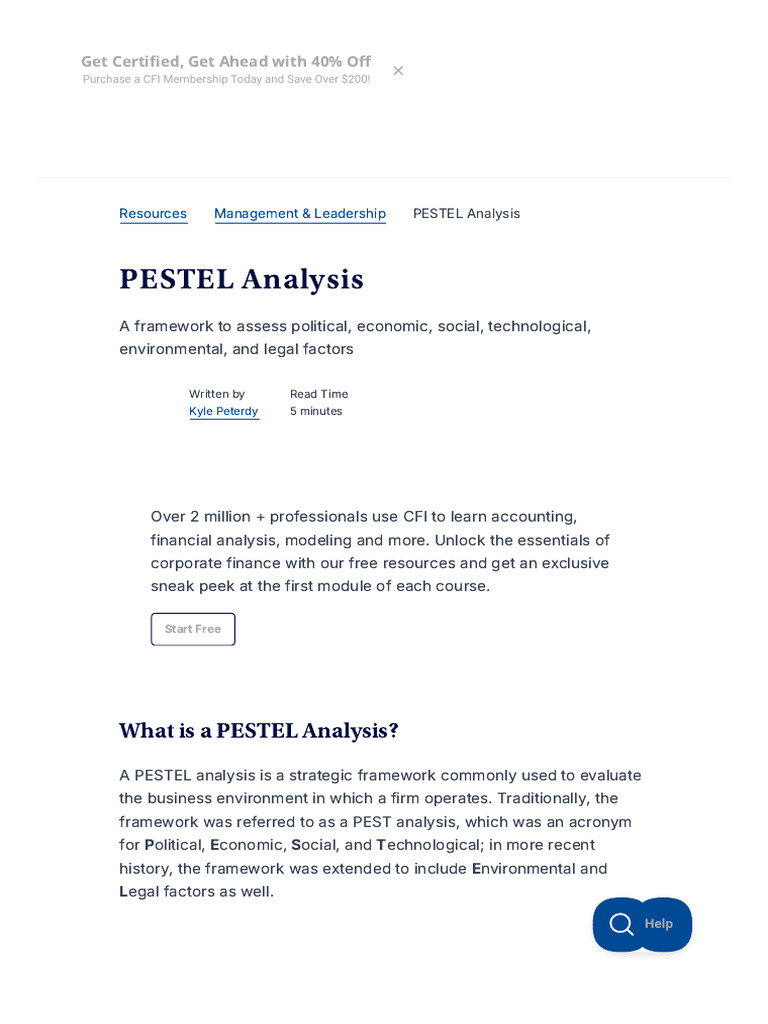 PESTEL Analysis: Political Factors Explained | PDF | Financial Analyst ...