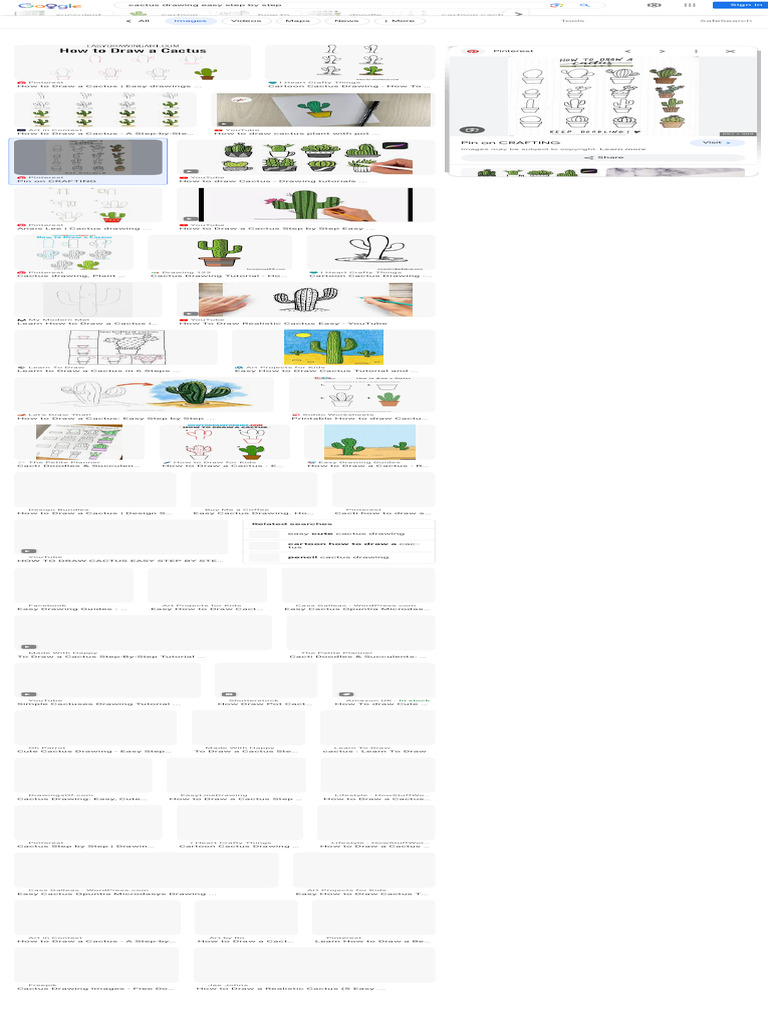 Cactus Drawing Easy Step by Step - Google Search | PDF | Botany ...