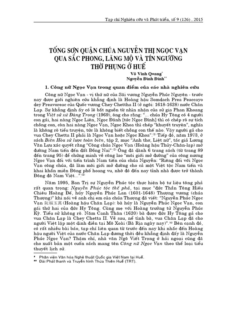 Cong Nu Ngoc Van | PDF