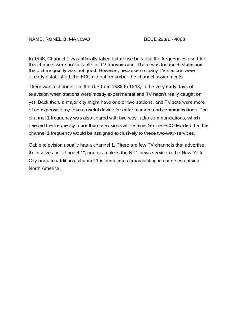 Mancao, Ronel B. Princom. | PDF