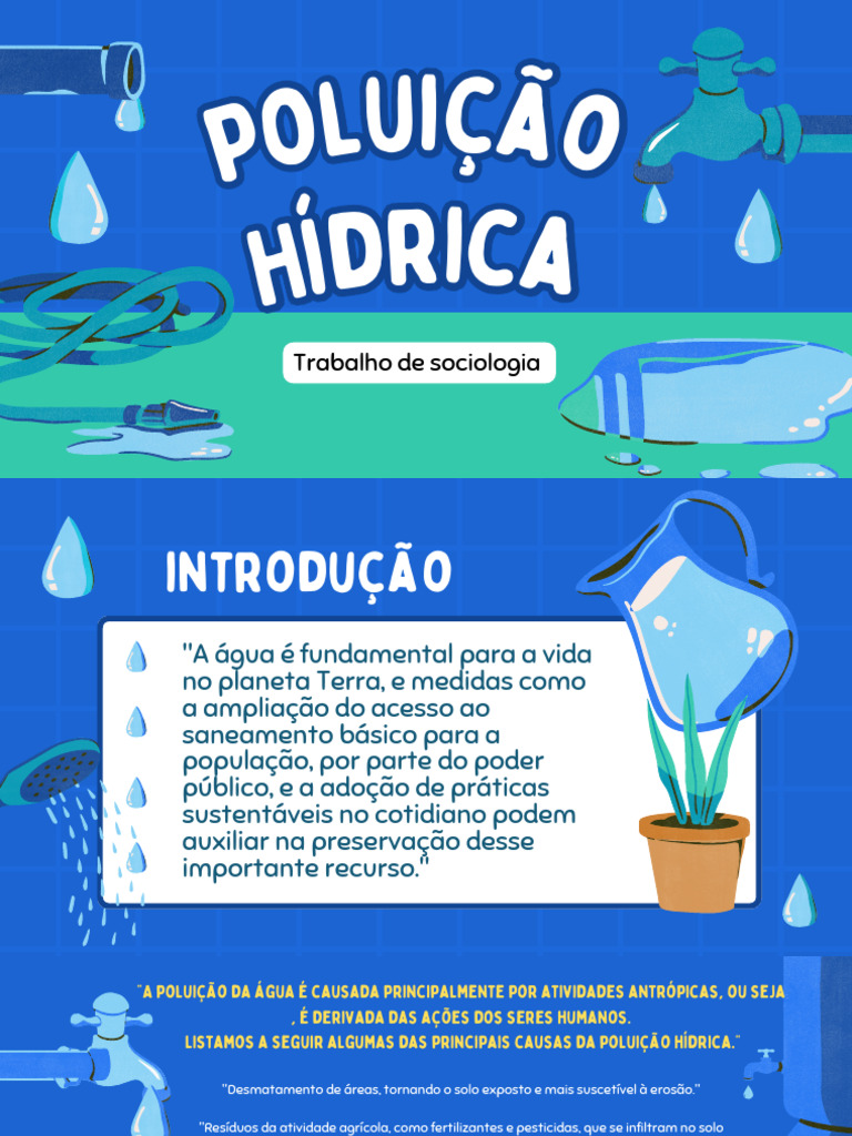 Blue and Green Illustrative How to Save Water Presentation.pdf | PDF ...