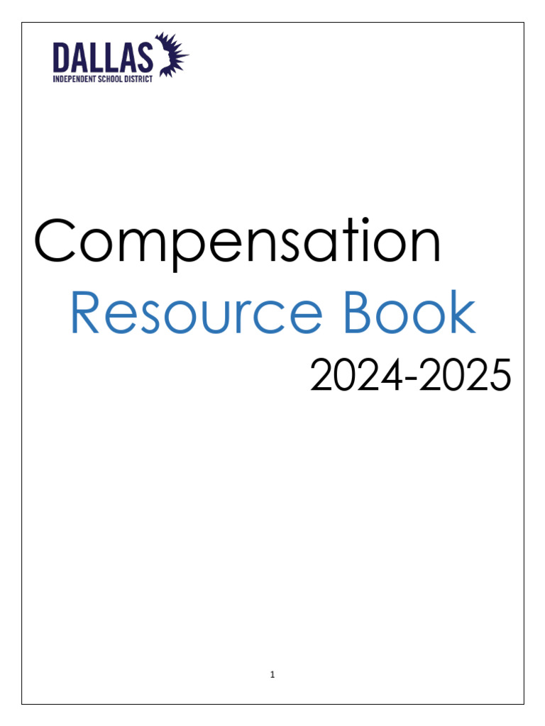 Dallas ISD Compensation Guidelines 2024-2025 | PDF | Salary | Employment