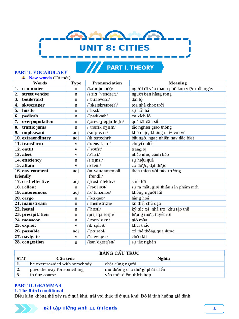 Unit 8 Vocabulary and Grammar Guide | PDF | Circadian Rhythm ...