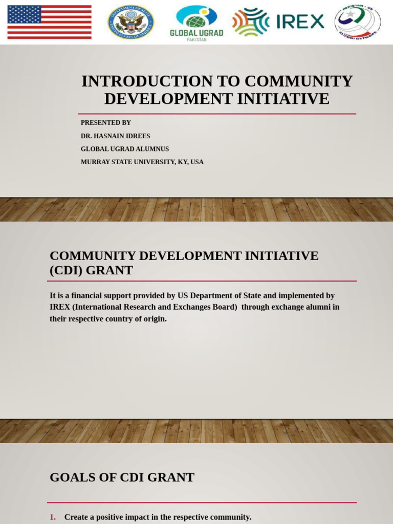 Introduction To Community Development Initiative | PDF