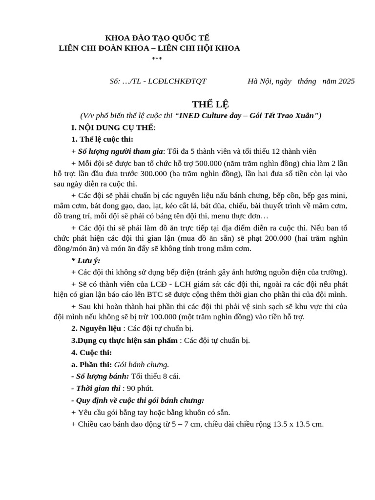 Thể lệ ICD 2025 | PDF