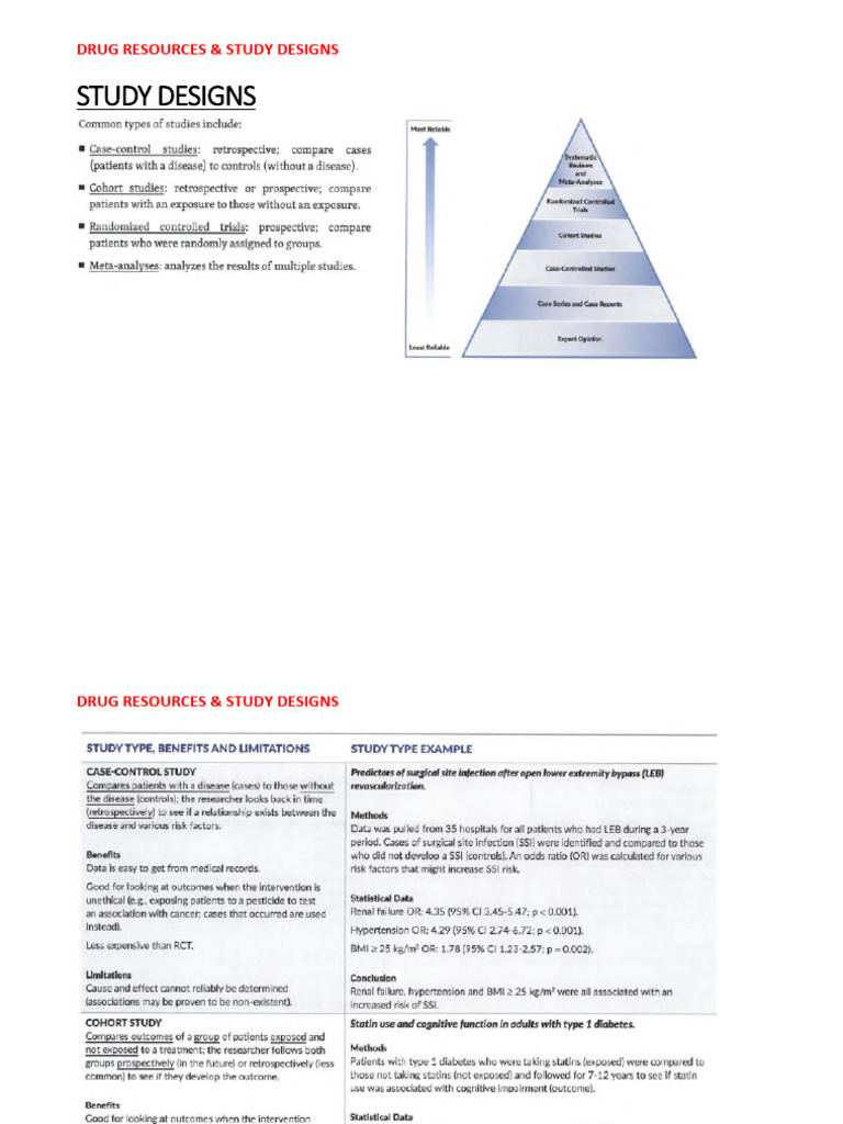 35 pg-Study designs | PDF | Cohort Study | Epidemiology