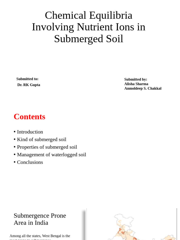 Submerged Soils | PDF | Soil | Redox