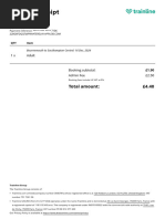 Trainline Expense Receipt - April 2023 | PDF