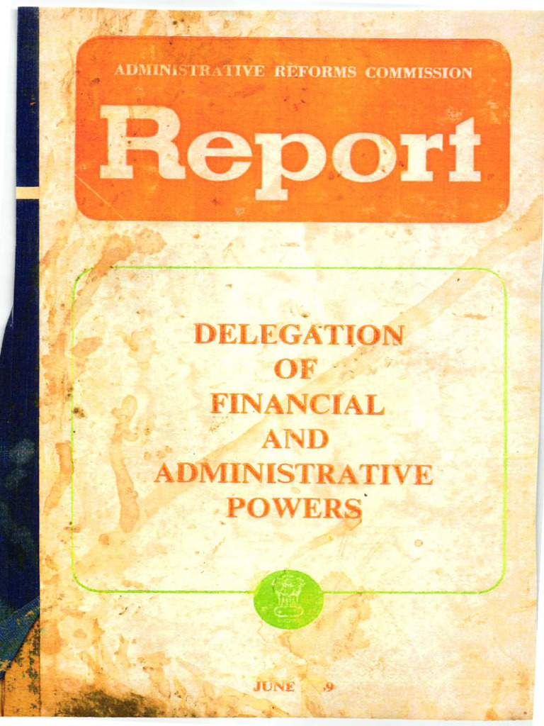 Delegation of Powers in Indian Administration | PDF | Decision Making ...