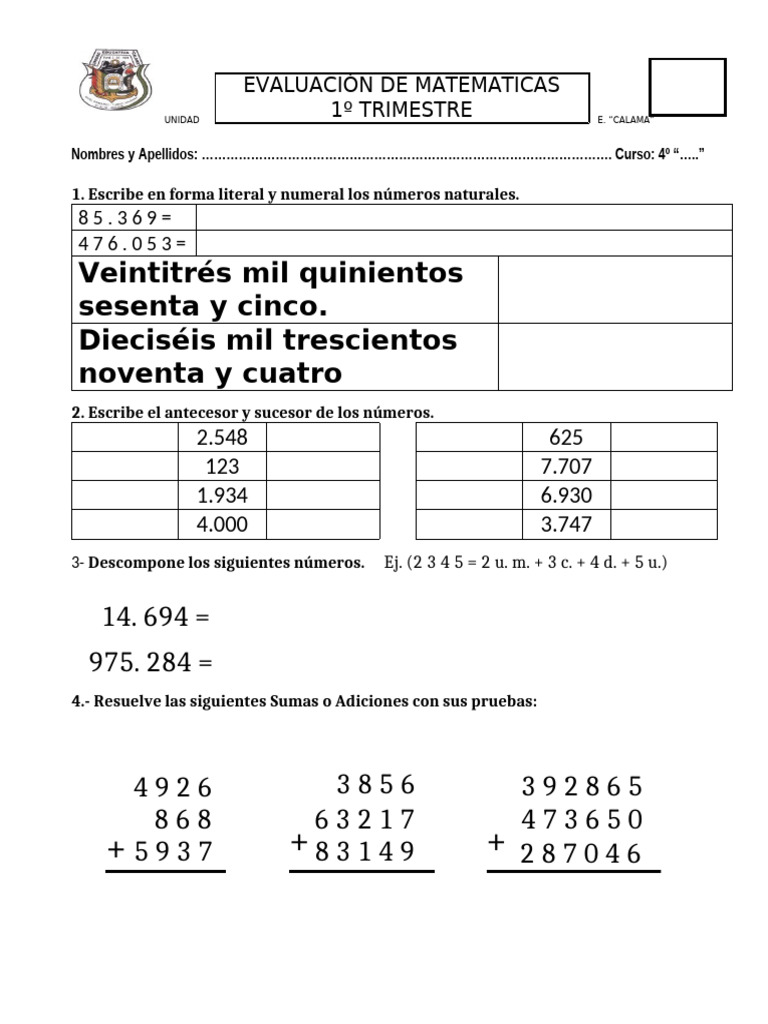 EVA MATE 1° TRIM 2023 | PDF | Triángulo | Politopos