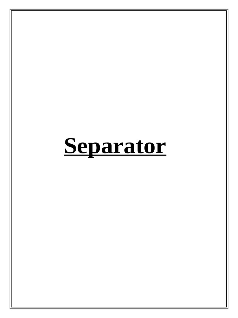 Separator Noting | PDF