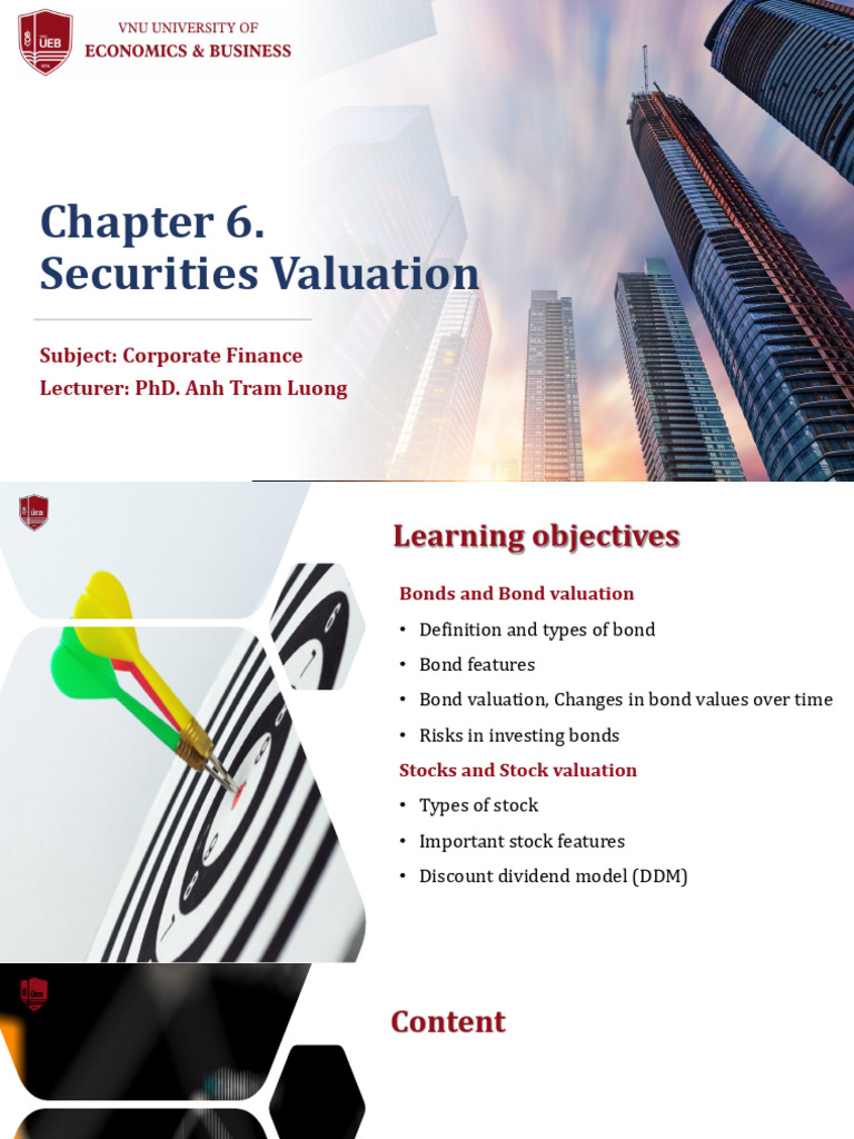 Chapter 6. Securities Valuation | PDF | Bonds (Finance) | Stocks
