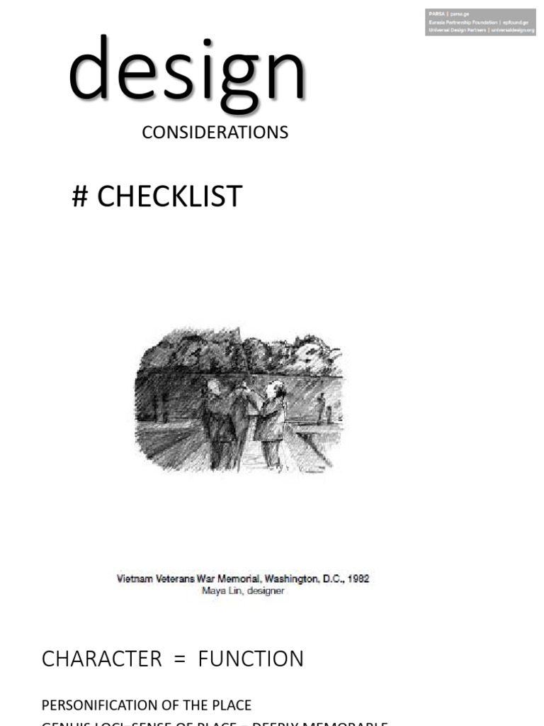Design Consideration Checklist | PDF | Lighting