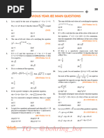 Quadratic Equation - JEE Main 2023 April Chapterwise PYQ - MathonGo | PDF | Equations | Abstract ...