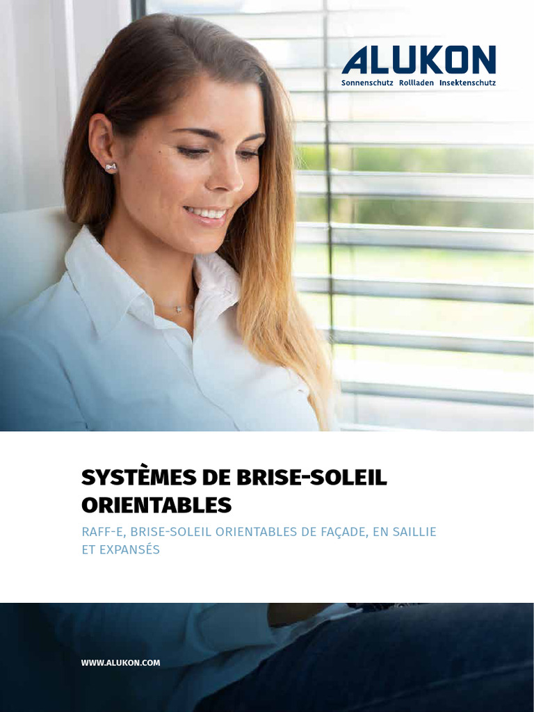 Brise-soleil orientables ALUKON : confort et design | PDF | Fenêtre | Gris