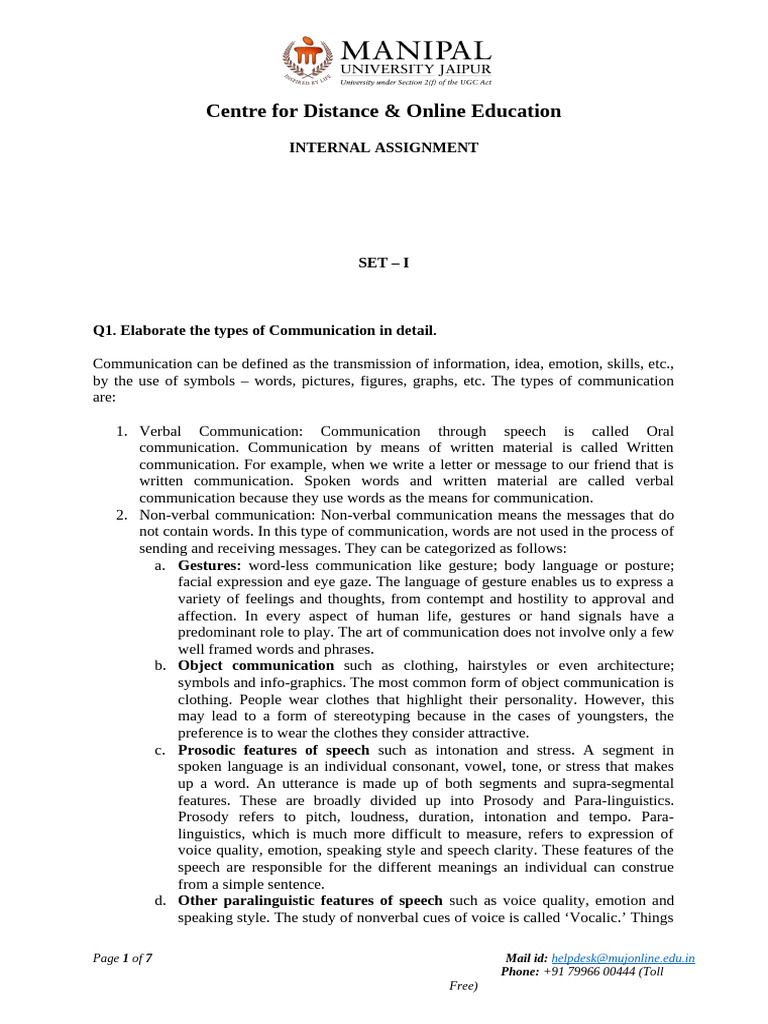 Communication Skills and Personality Development | PDF | Communication | Nonverbal Communication