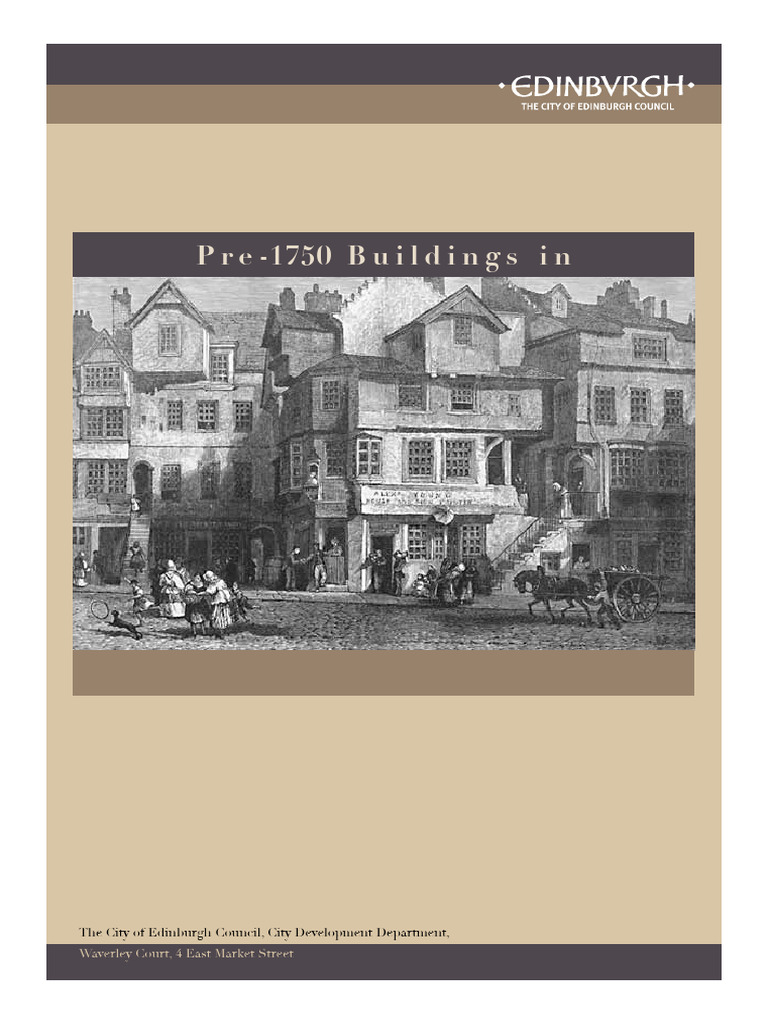 Pre 1750 Buildings in Edinburgh Old Town Conservation Area | PDF