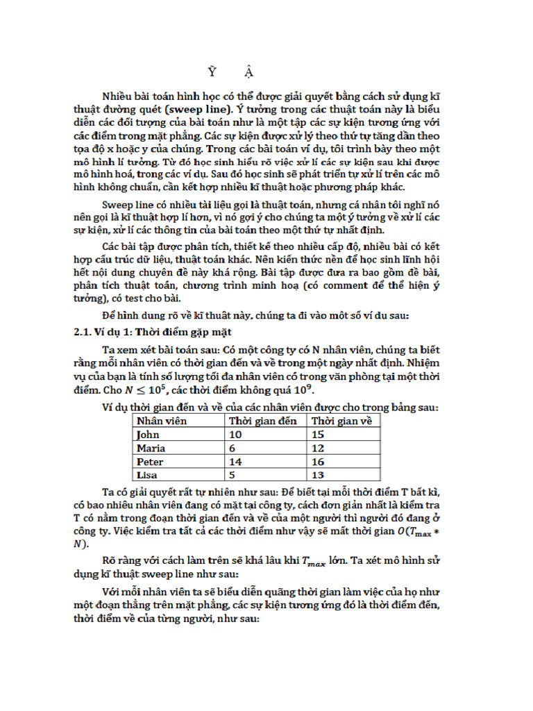 Sweep Line | PDF