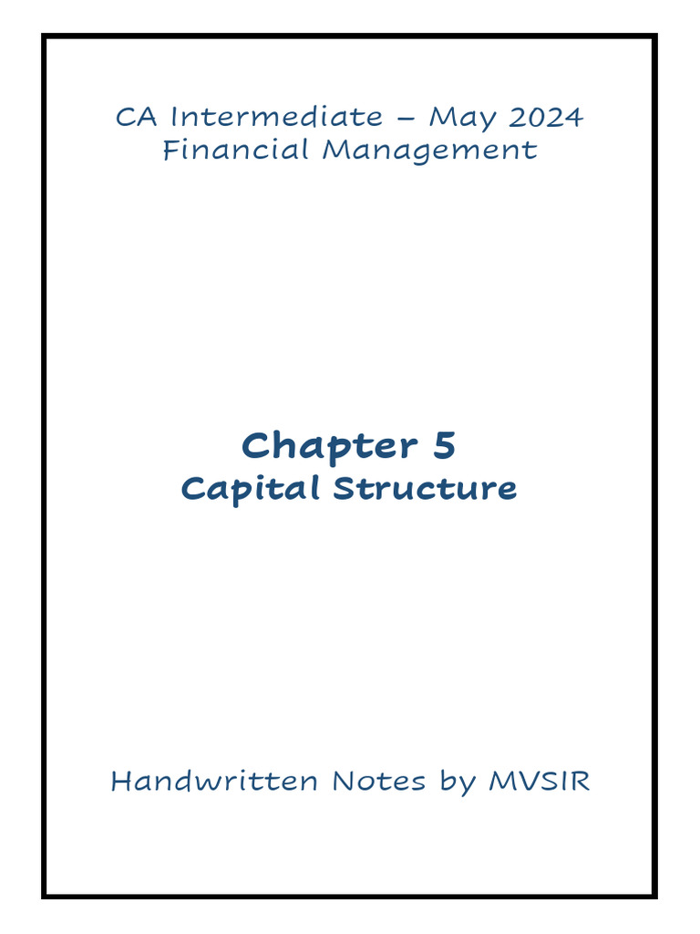 FM CHP 5 - Handwritten - MVSIR | PDF