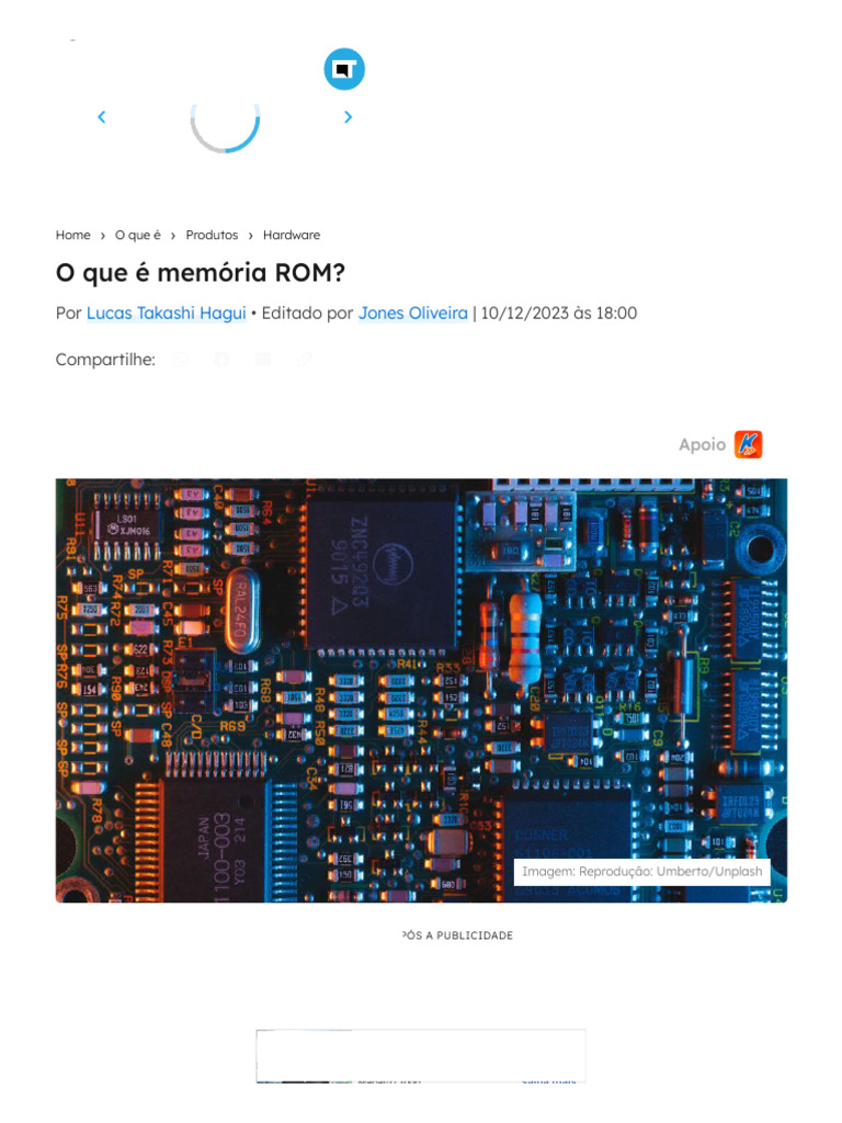 Entenda a Memória ROM | PDF | Armazenamento de dados de computador ...