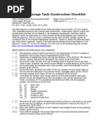 Potable Water Tank Inspection Checklist | PDF