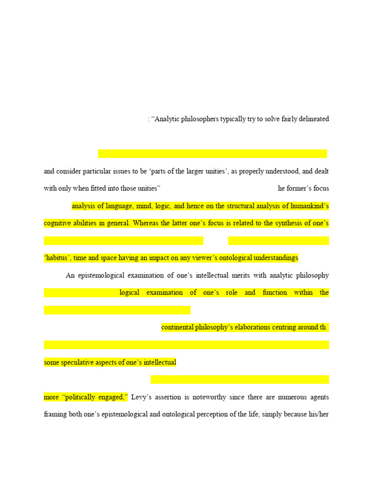 Analytic vs. Continental Philosophy Methods | PDF | A Priori And A ...