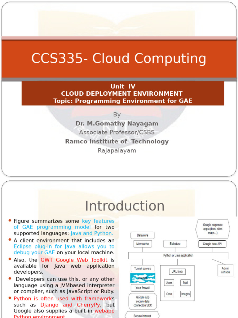 Programming Environment For GAE | PDF | Computing | Software Engineering