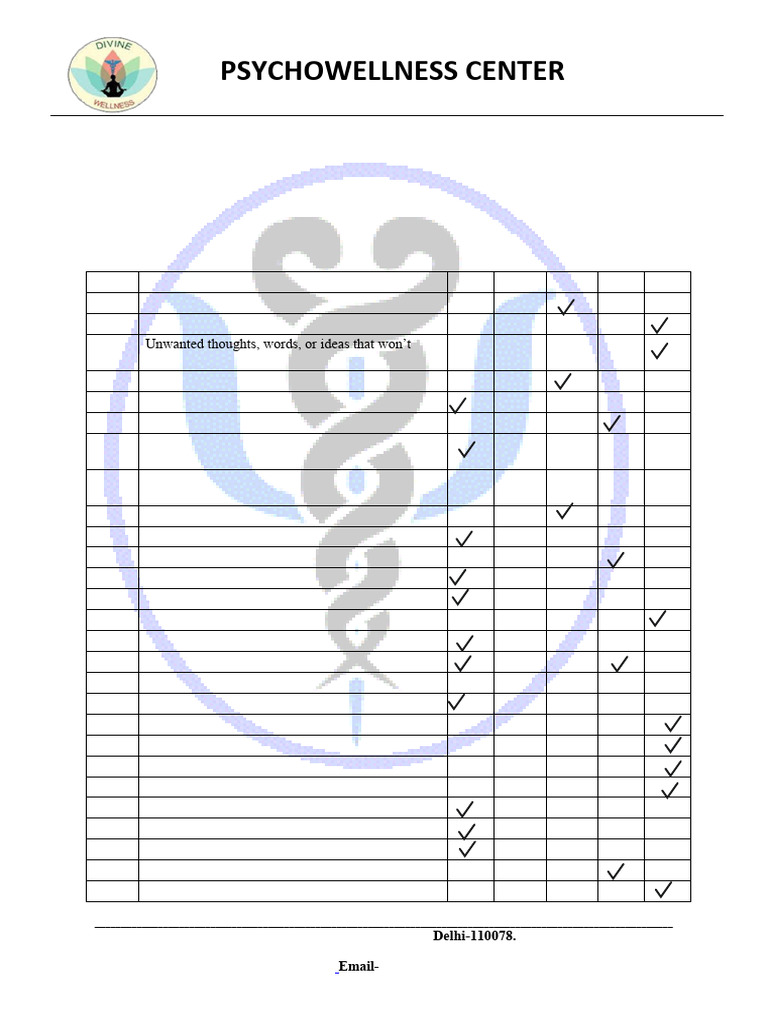 SCL 90 Assesment 2 Vansh Utreja | PDF | Feeling