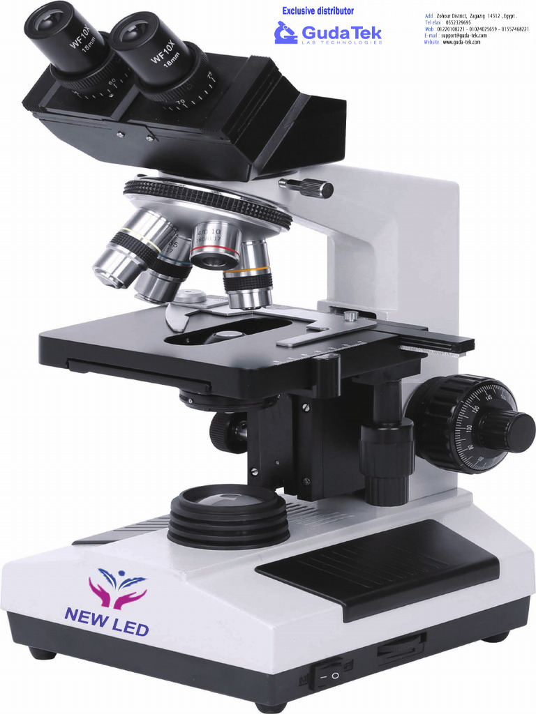 MICROSCOPE NEW LED 107 BN ميكروسكوب ليد 107 صيني | PDF